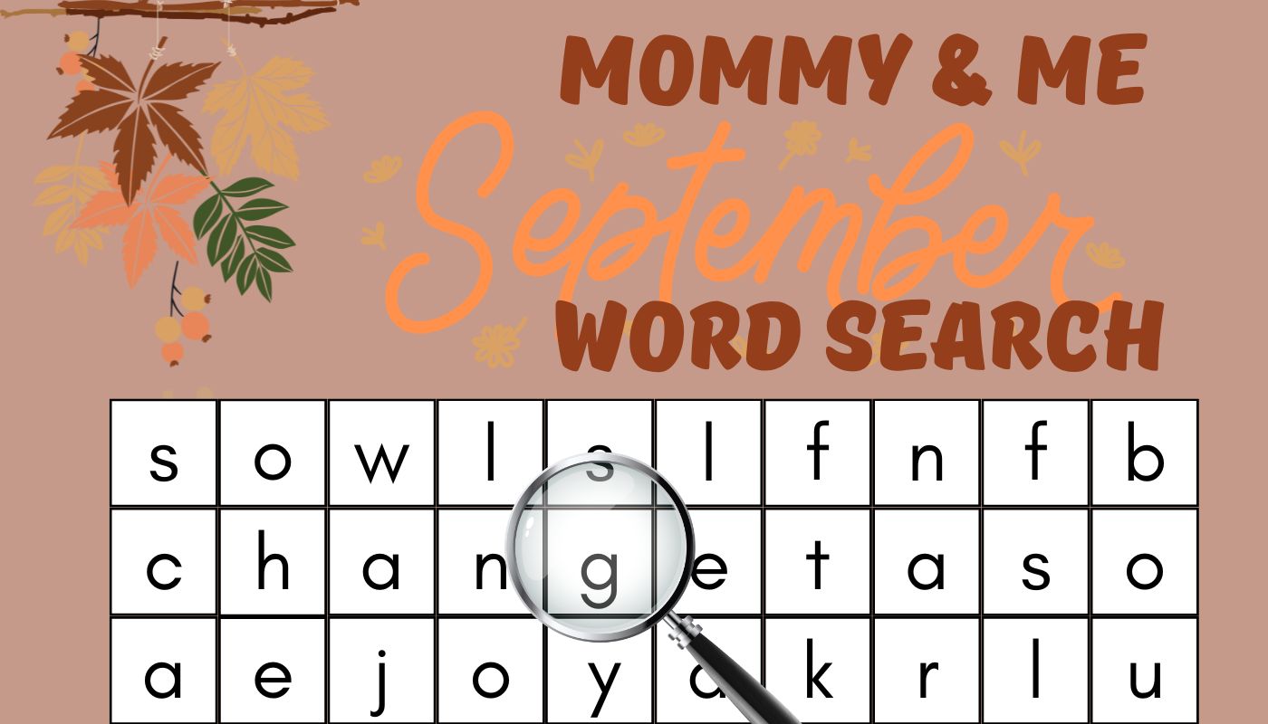 Mommy & Me Activities: September Word Search 2022 – Mia Belle Girls