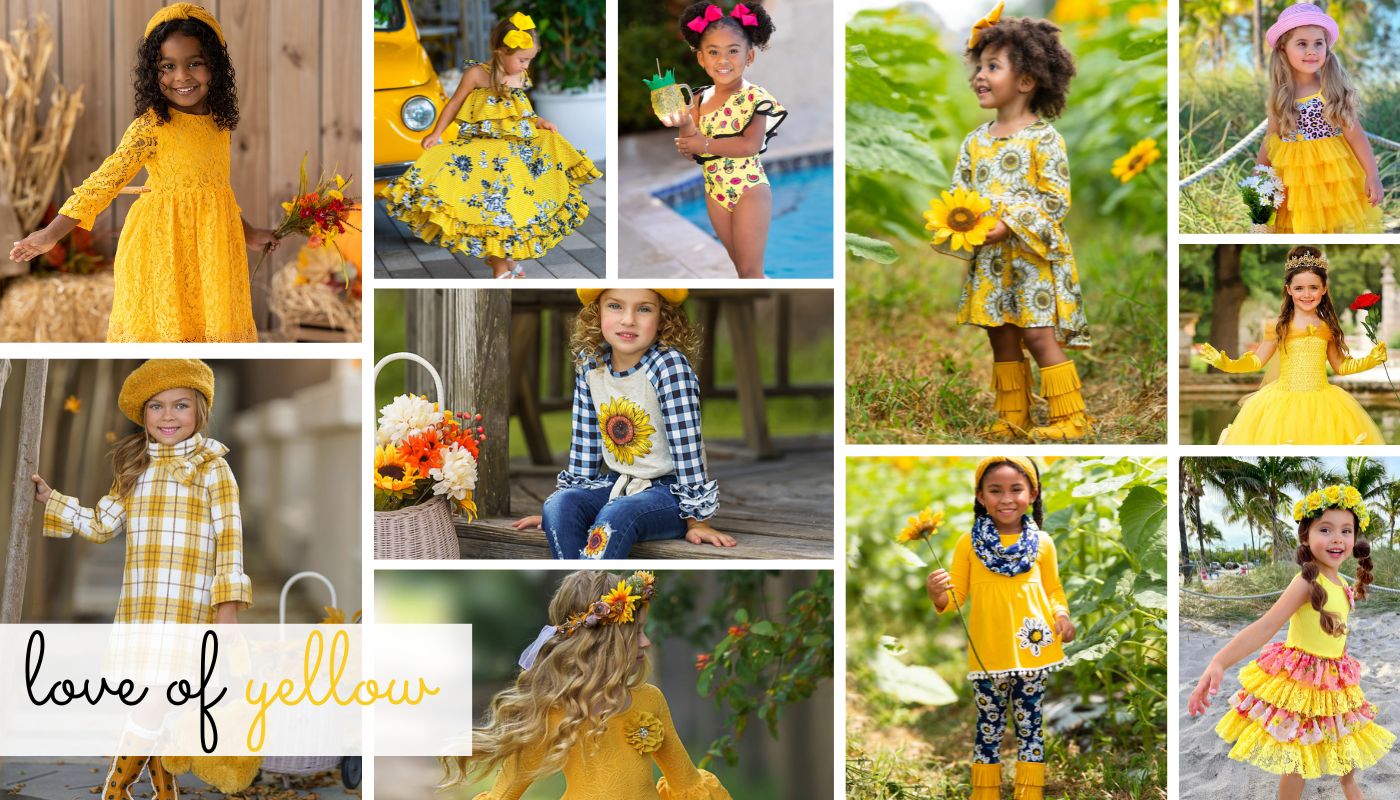 Exploring the Joyful World of Yellow in Little Girls' Fashion – Mia ...