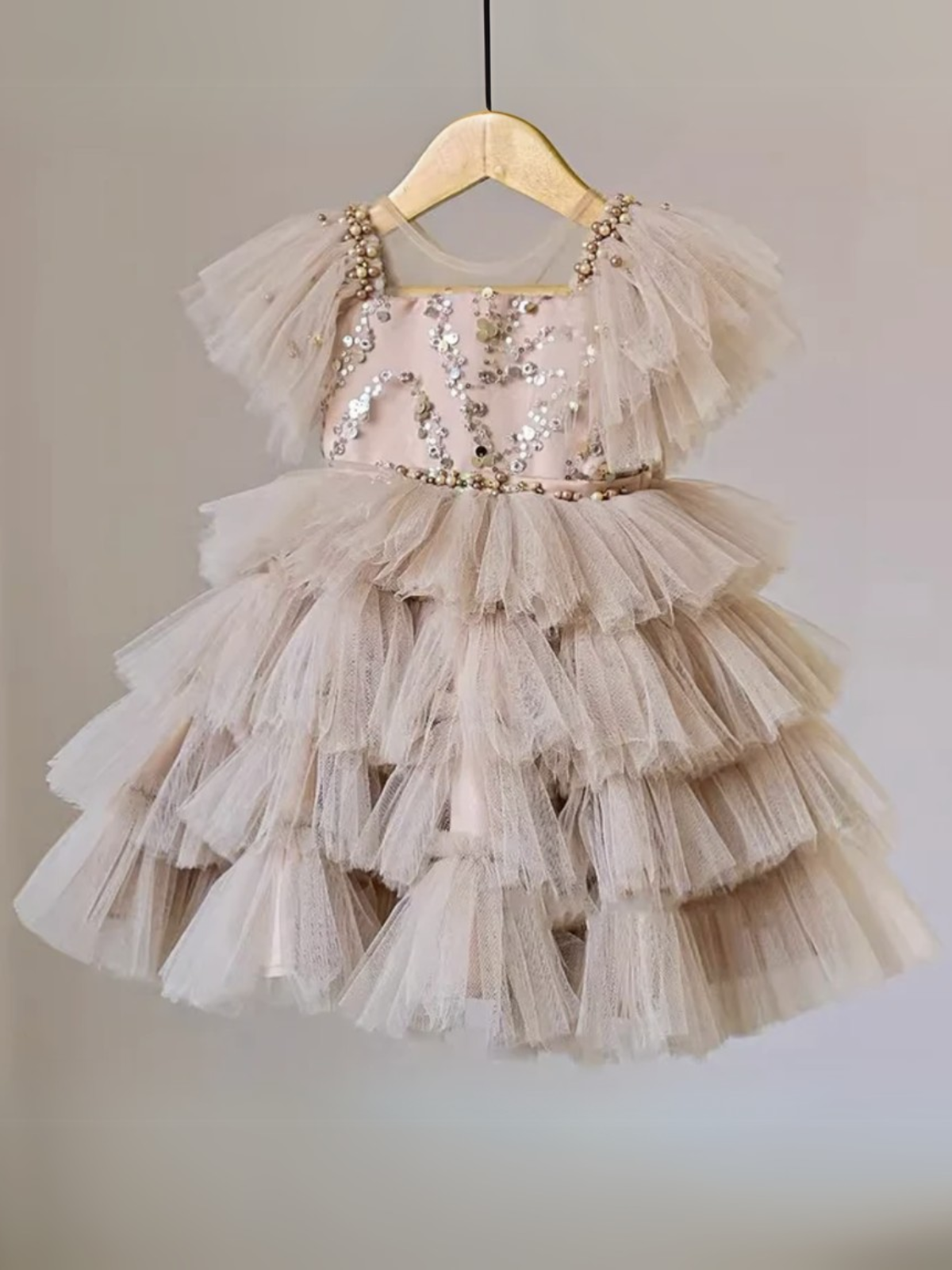Cute Tulle Sequin Special Occasion Dress – Mia Belle Girls