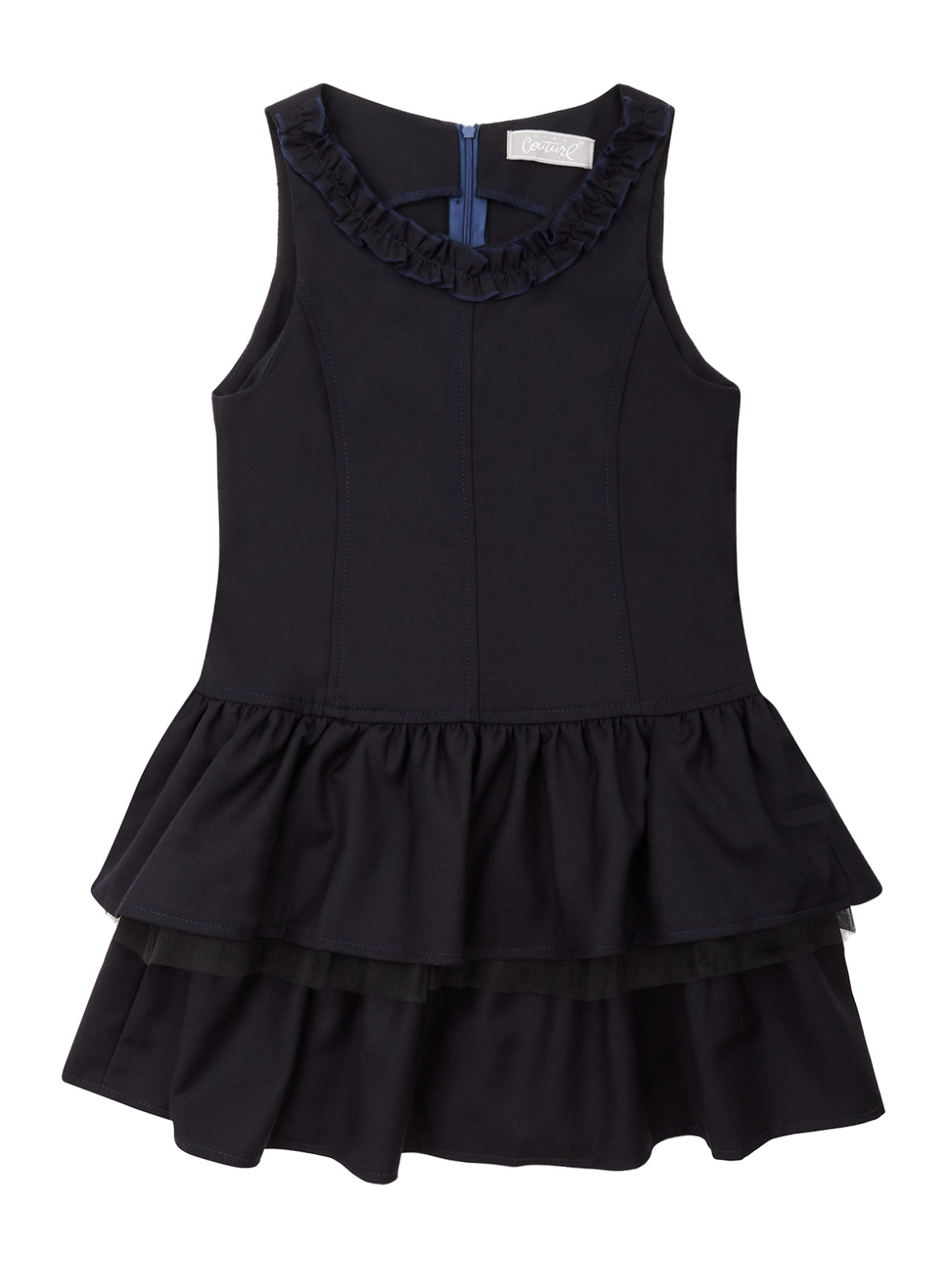 Navy Tiered Girls Uniform Dress by Kids Couture – Mia Belle Girls