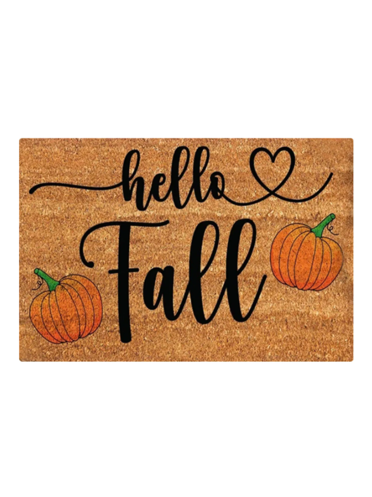 16" x 24" Hello Fall Front Door Pumpkin Design Welcome Mat – Mia Belle ...