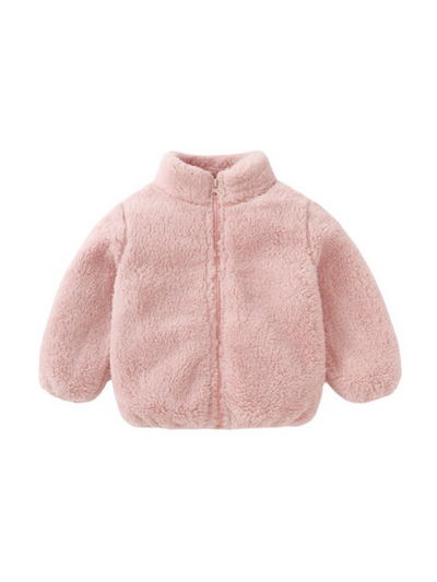 Plush Teddy Zip Up Jacket – Mia Belle Girls