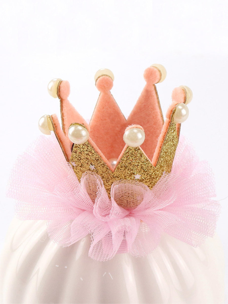 Crowned Cutie Glitter Crown Hair Clip – Mia Belle Girls