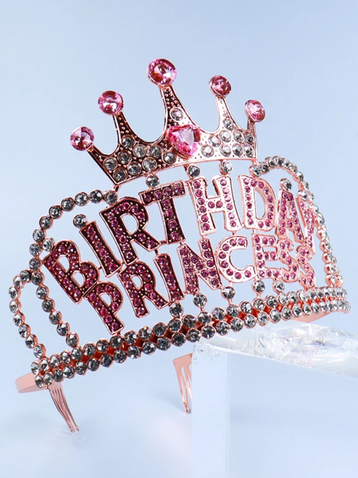 Birthday Princess Rhinestone Crystal Tiara - Sparkling Crown for Speci ...
