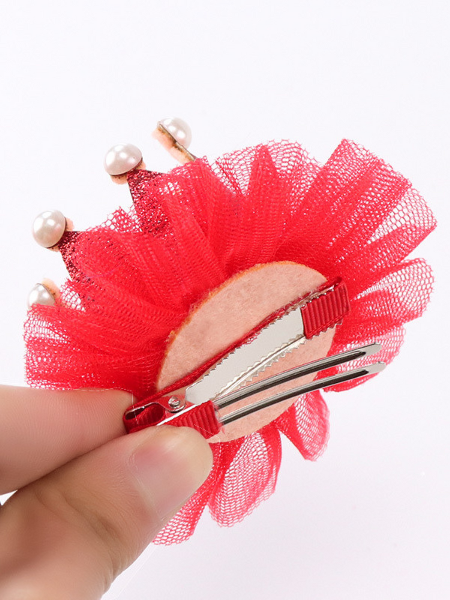 Crowned Cutie Glitter Crown Hair Clip – Mia Belle Girls