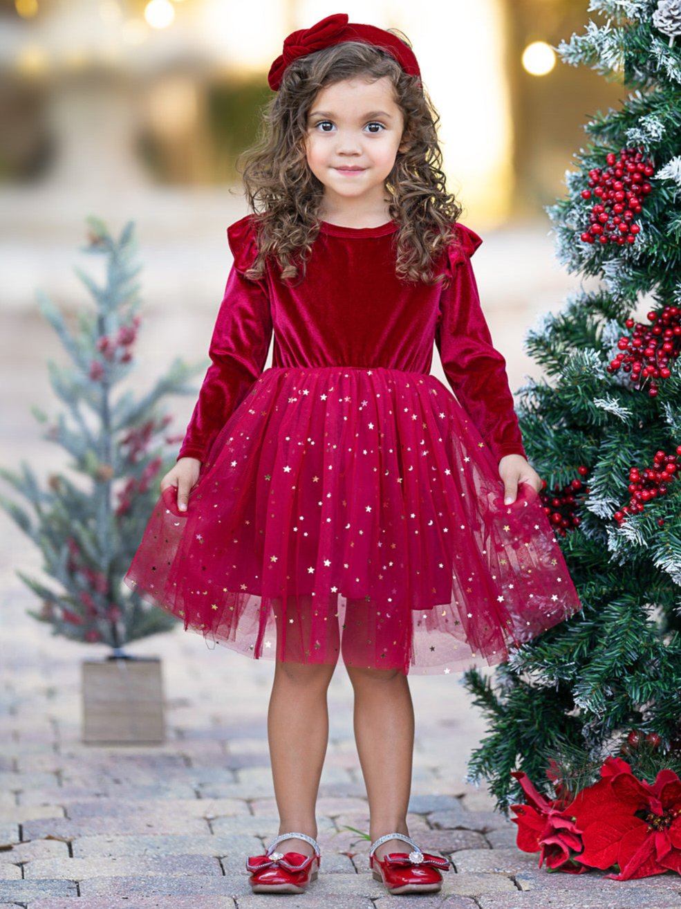 Twinkle and Twirl Starry Velvet Tutu Dress – Mia Belle Girls