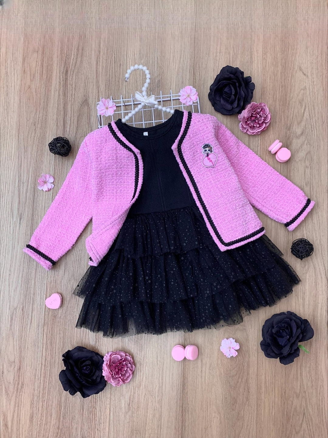 L.O.L. SURPRISE! Posh Tweed Blazer and Sequin Dress Set – Mia Belle Girls