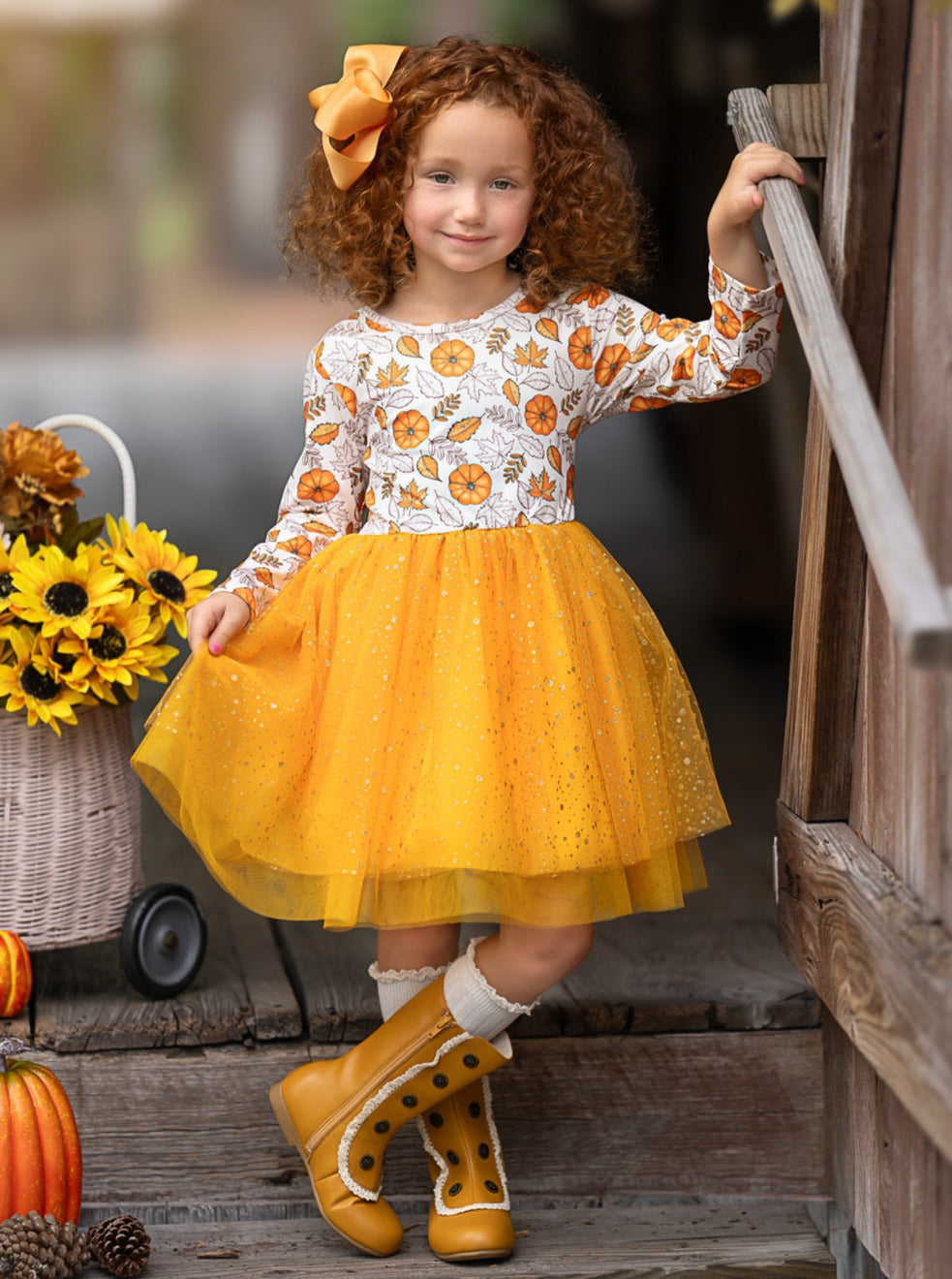 Girls Fall Dress | Fall Sparkle Tutu Dress | Girls Clothing Boutique ...