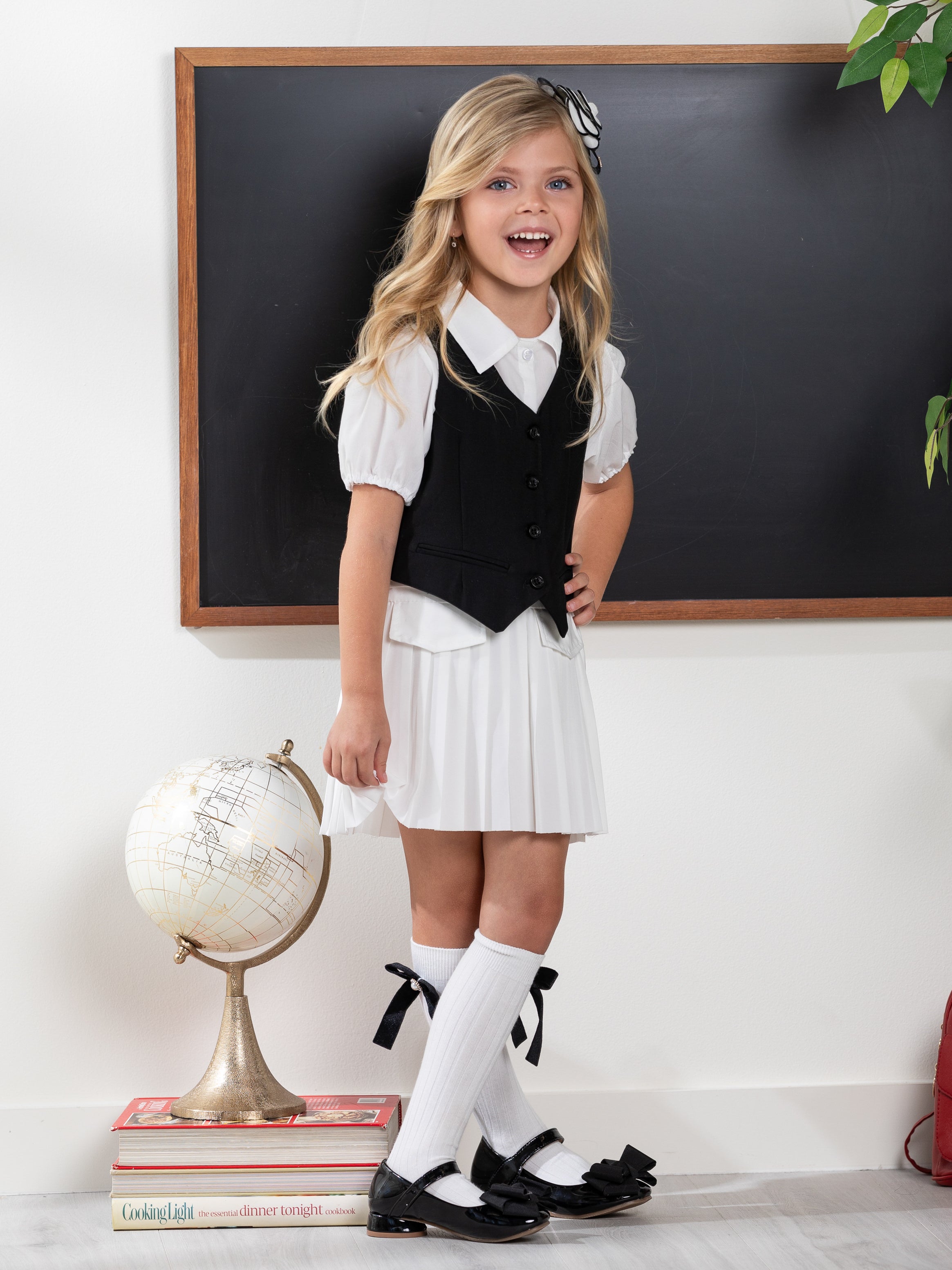 Classic Black Girls Vest by Kids Couture – Mia Belle Girls