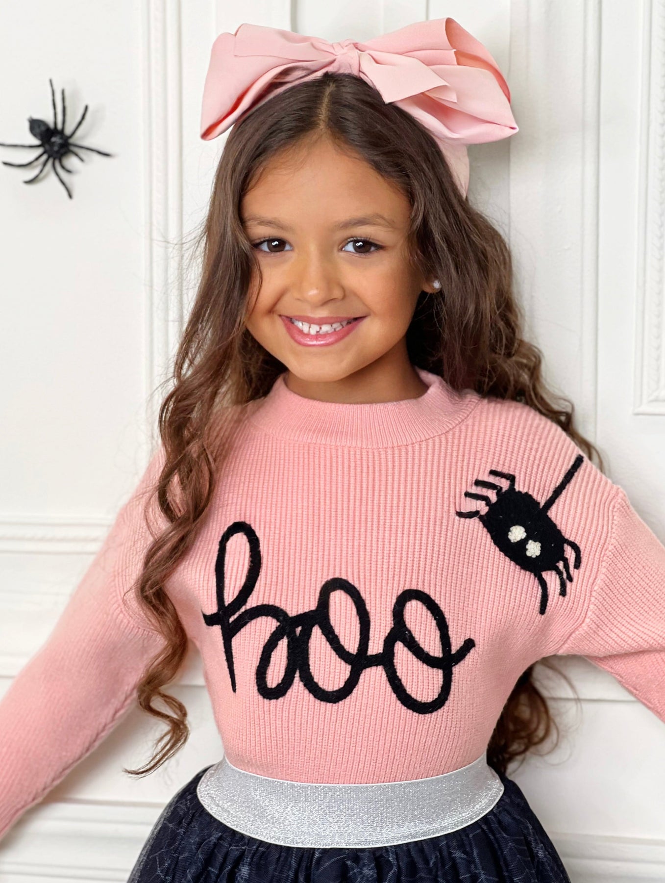 Halloween Boo Top and Spider Tutu Skirt Set – Mia Belle Girls