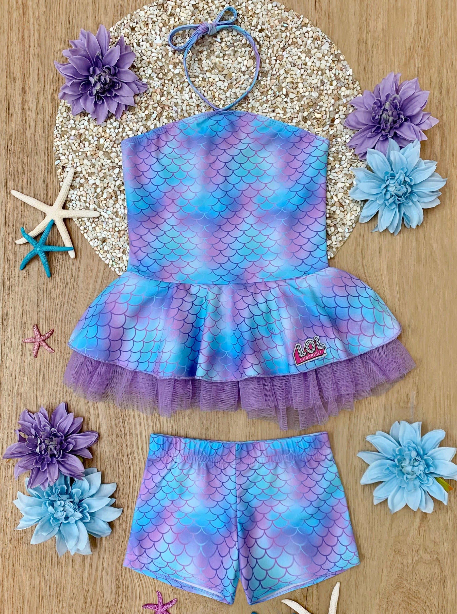 L.O.L. SURPRISE! Splash Queen Two Piece Swimsuit | Mia Belle Girls