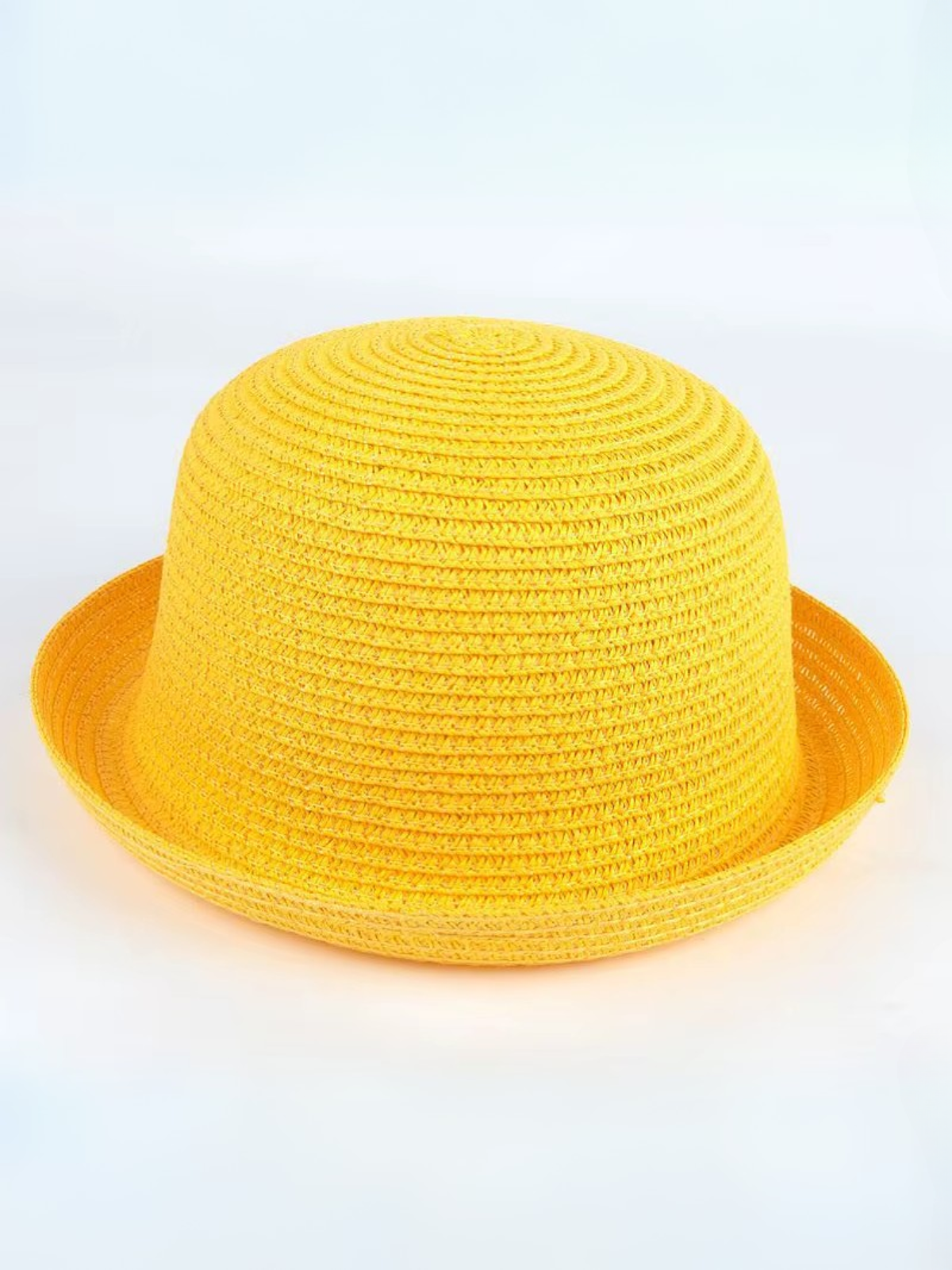 Runway-Ready Yellow Bowler Hat – Mia Belle Girls