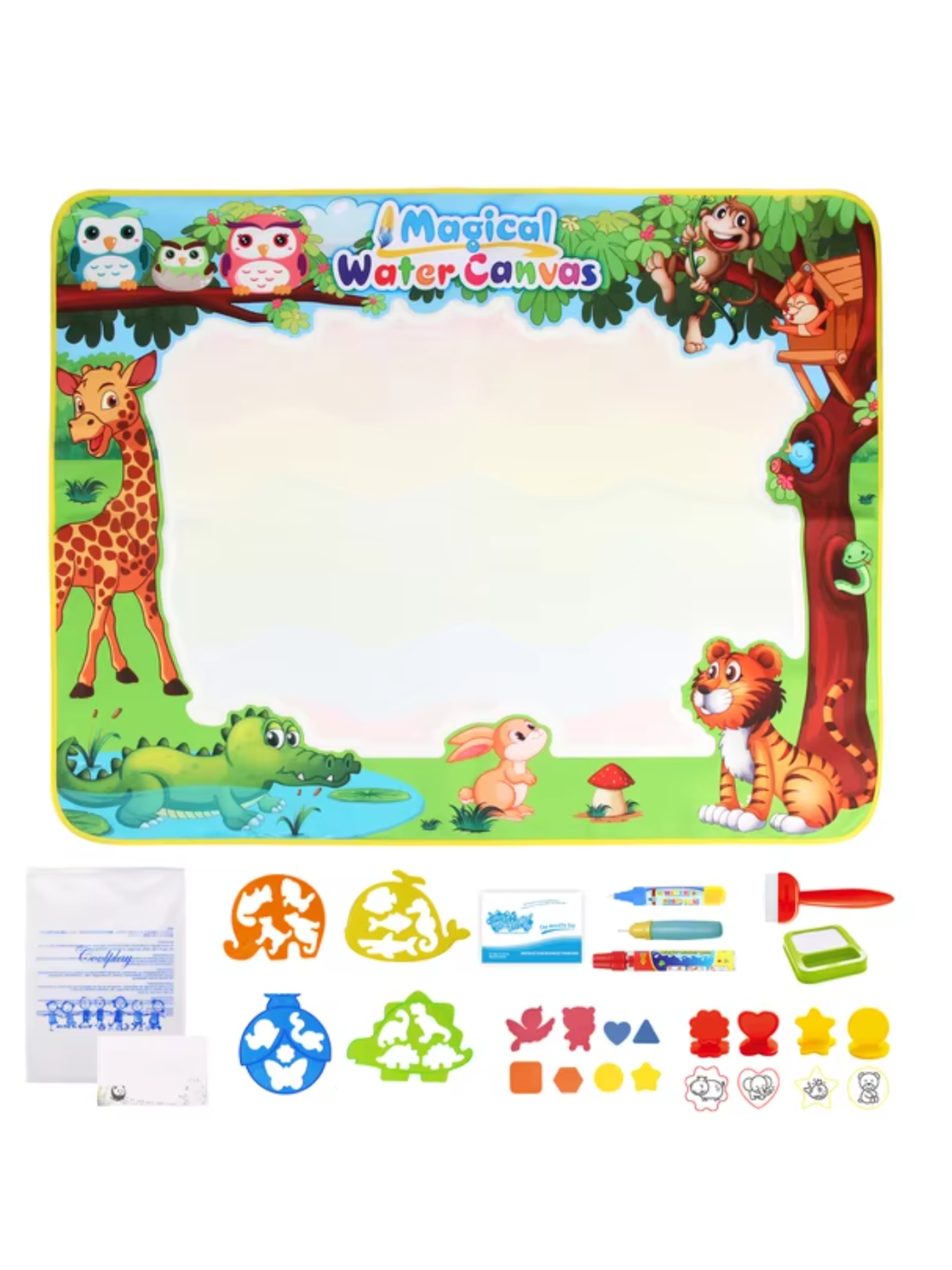 Magic Water Drawing Mat with Reusable Magic Pens – Mia Belle Girls