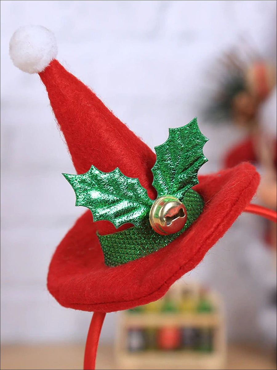 Girls Christmas Themed Santa Hat Headband – Mia Belle Girls