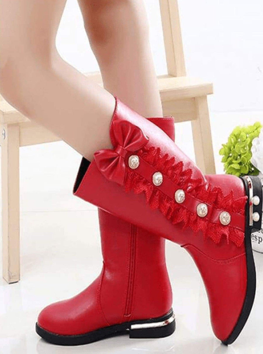 Princess Boots for Girls | Mid-Calf Boots - Mia Belle Girls