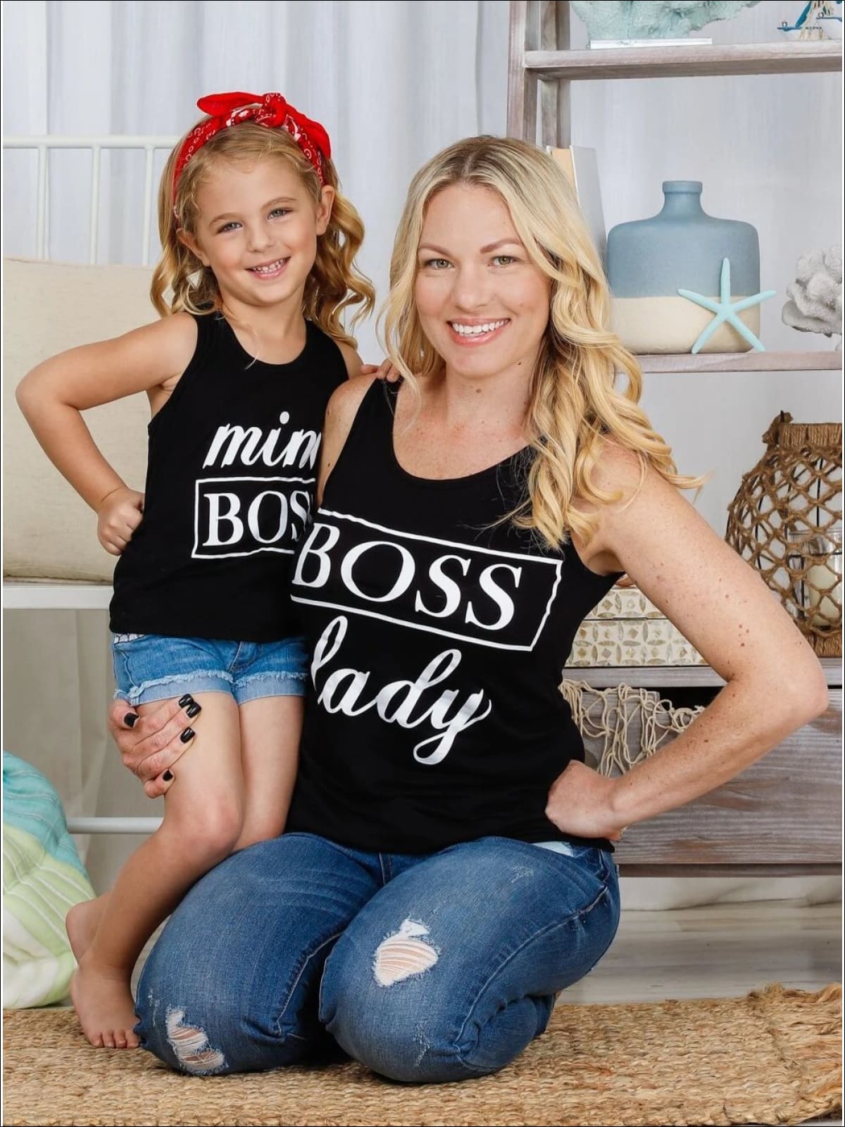 Mommy and Me Boss Besties Tank Top – Mia Belle Girls